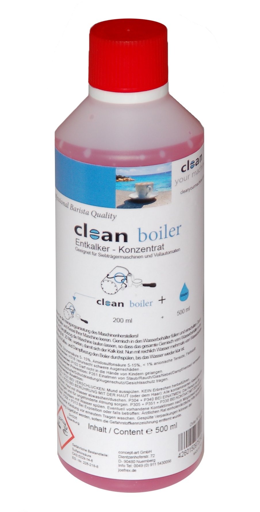 Clean Boiler 500ml - Hochkonzentrierter Entkalker | JoeFrex
